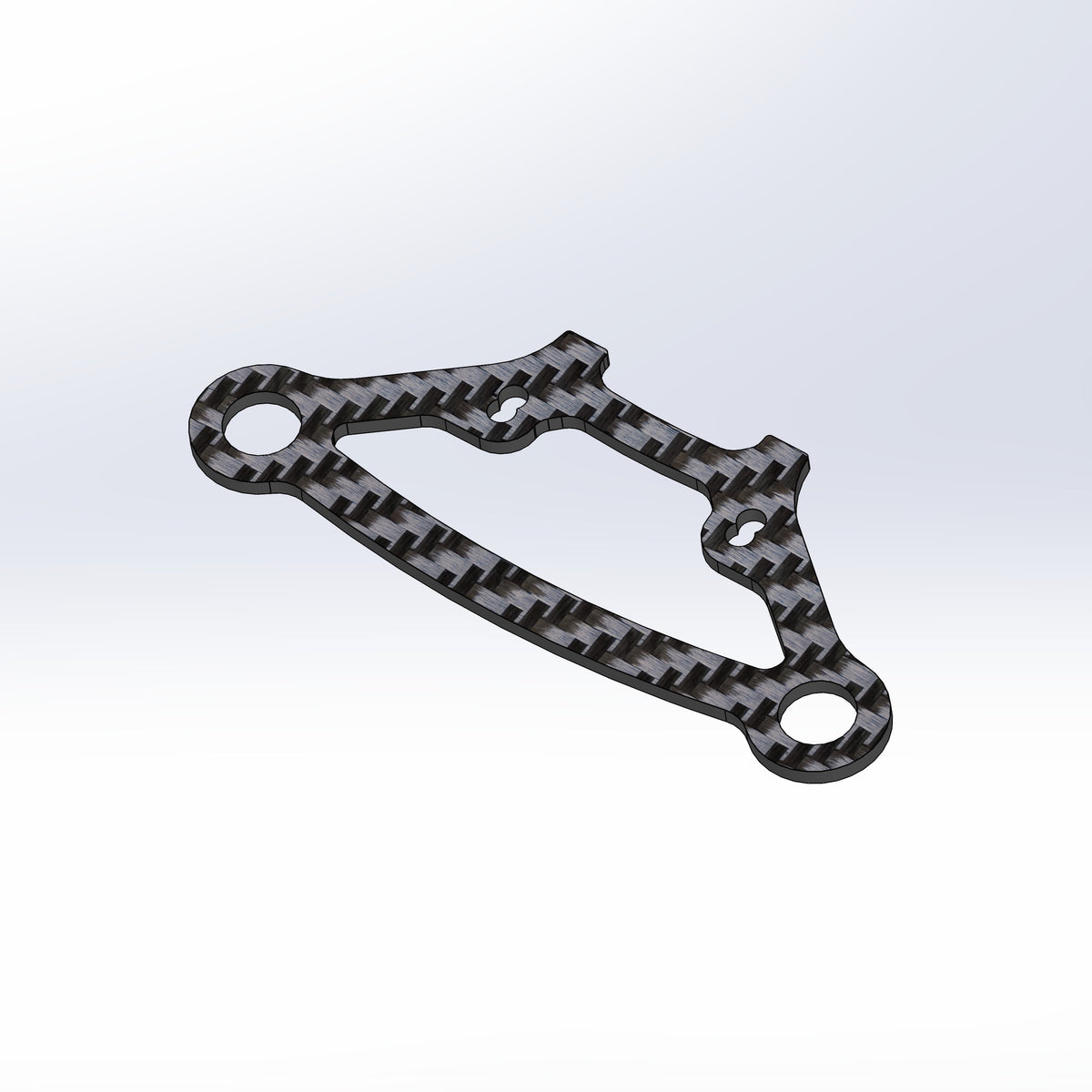 Tamiya TRF421 CF Bumper Plate – H2 Racing Development